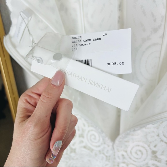 Jonathan Simkhai | Dresses | Nwt Jonathan Simkhai White Alisa Lace ...